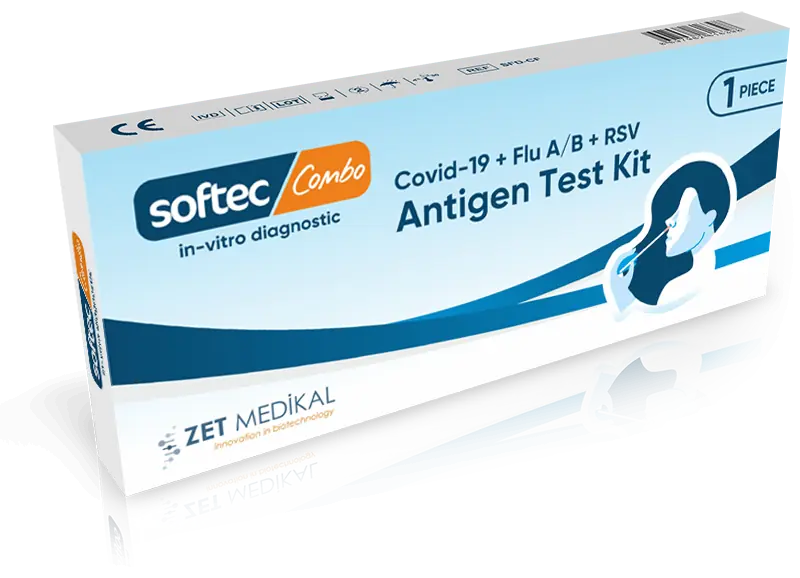Softec Combo Covid 19 + Flu A/B 4 RSV 4 lü Test Kiti - Pınarmed