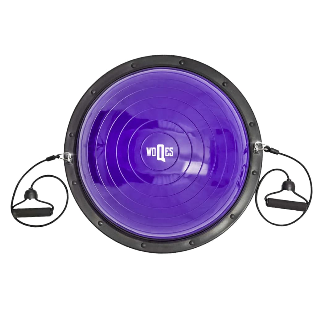 WOQES Bosu Ball Yarı Pilates Topu Sıkılaştırma Denge Aleti 60 cm Direnc ...