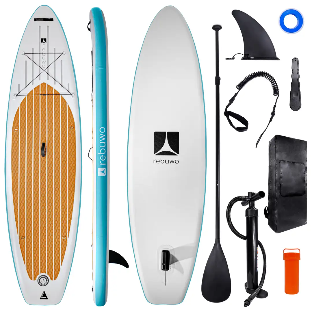 RebuwoRebuwo SUP Şişme Sörf Tahtası Stand Up Paddle Board 82*320*15 cm