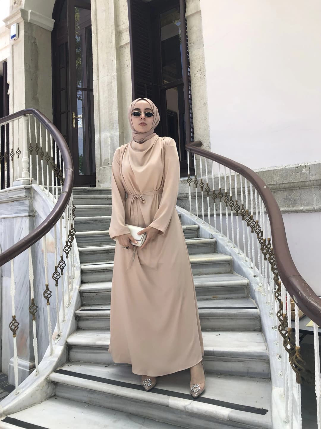 Degaje Yaka Krep Elbise