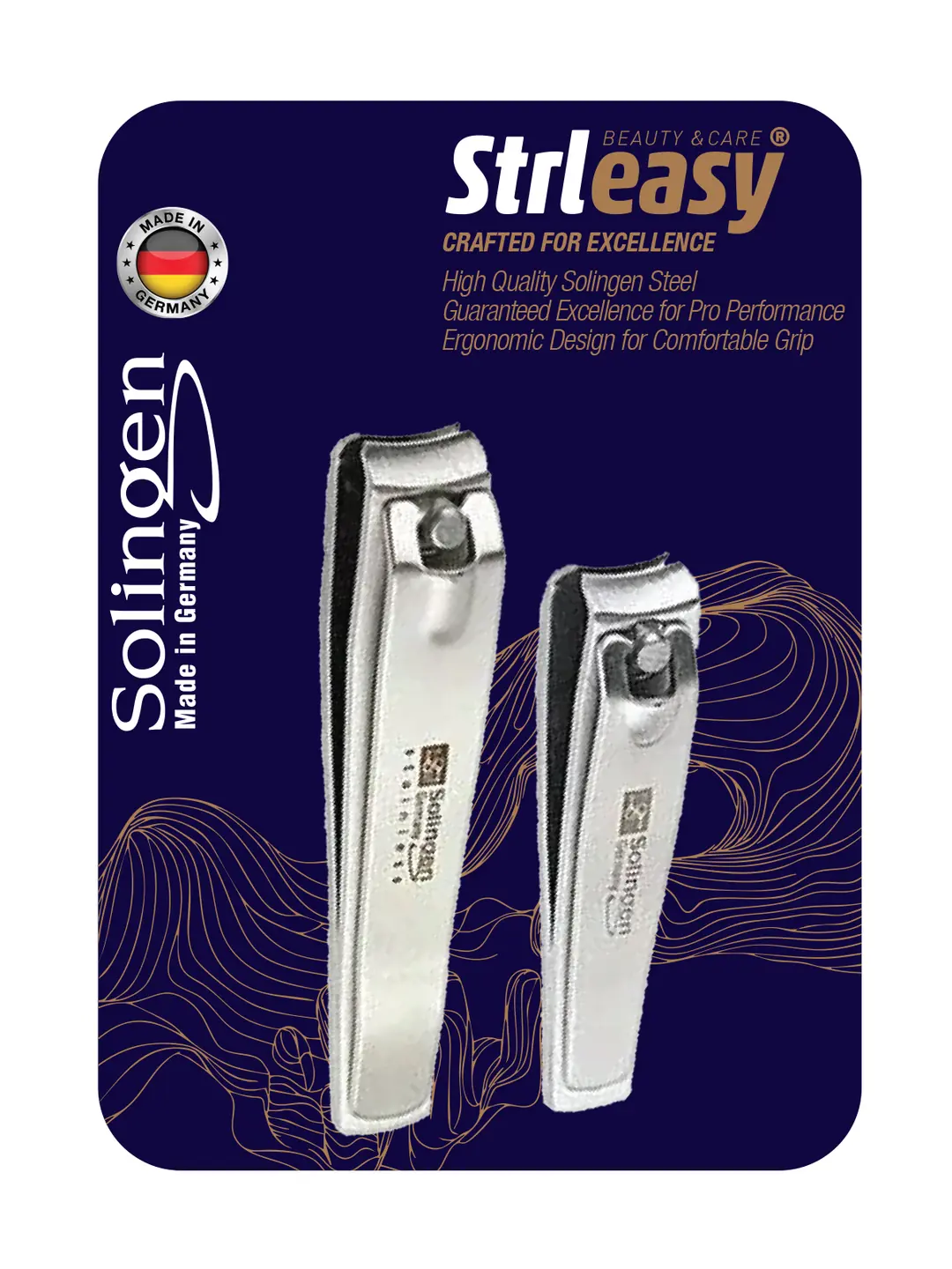 STRLEASY 6568 SOLINGEN ÇELİK TIRNAK MAKASI SETİ - 2'Lİ