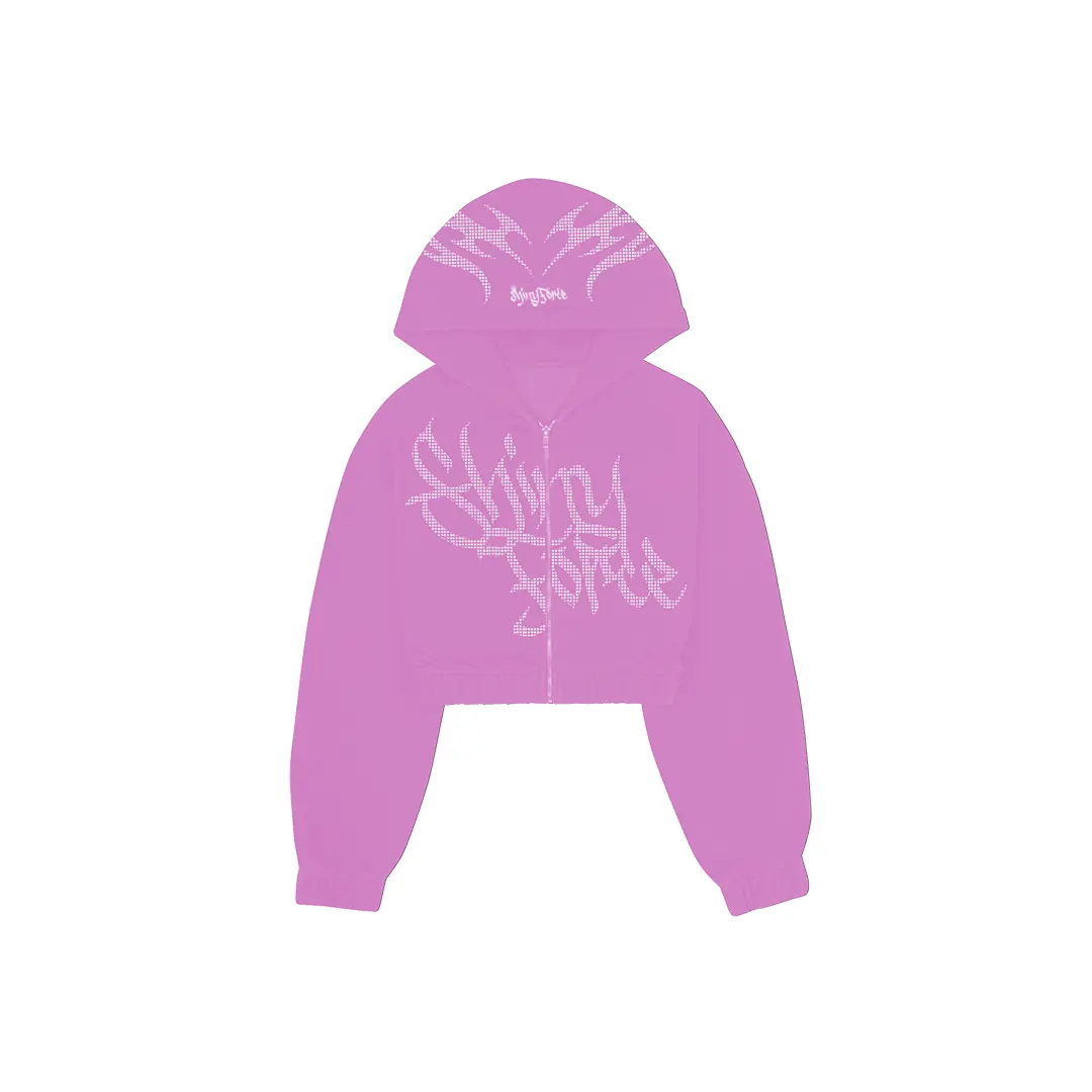 Dream Drop 0.2 Pink Crop Sweatshirt