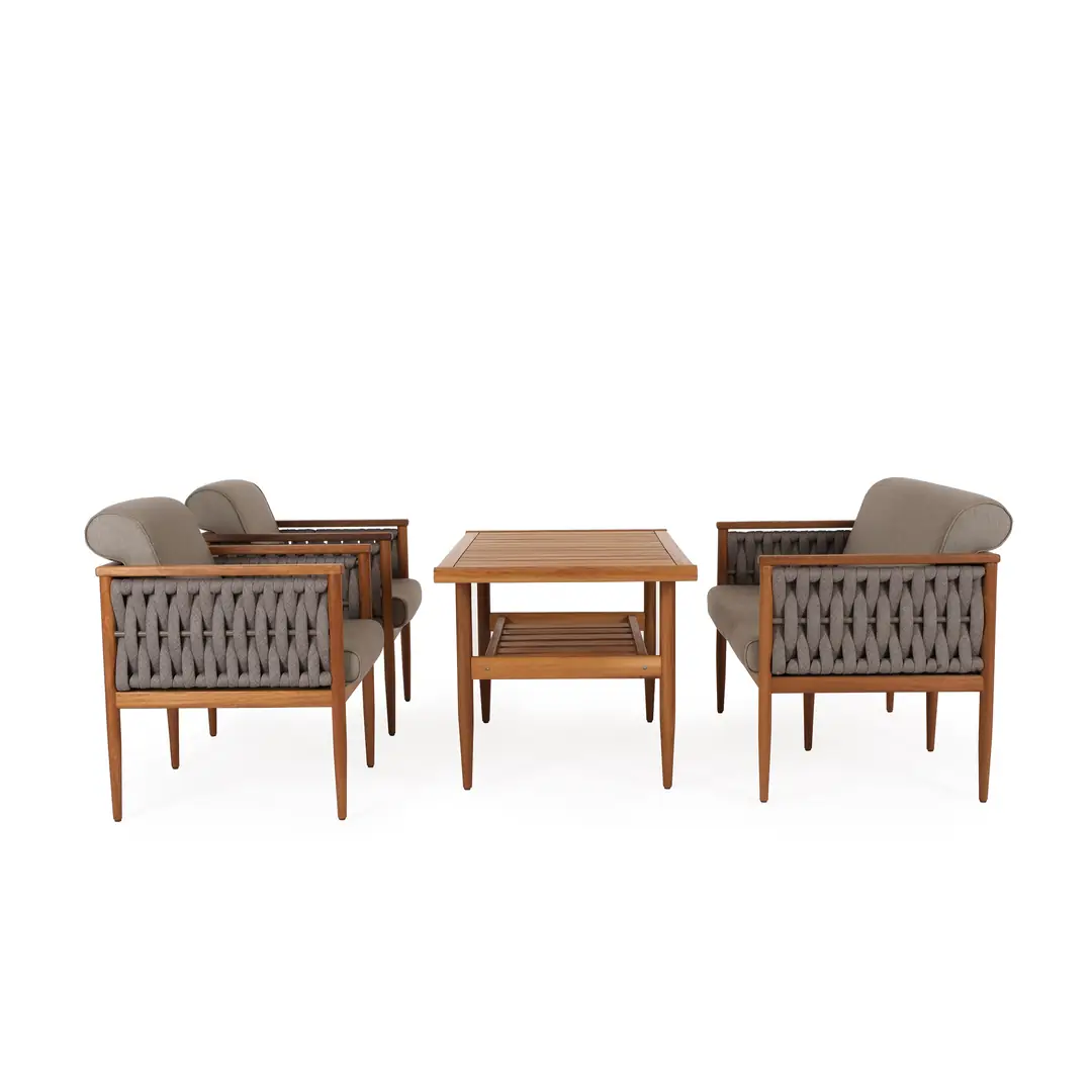 Girift İroko Bahçe ve Balkon Koltuk Takımları | SÜRTON