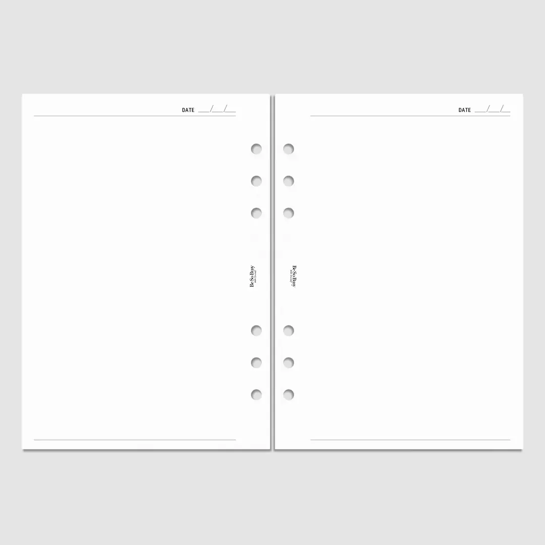 Be So Busy Academic – Blank Page Refill