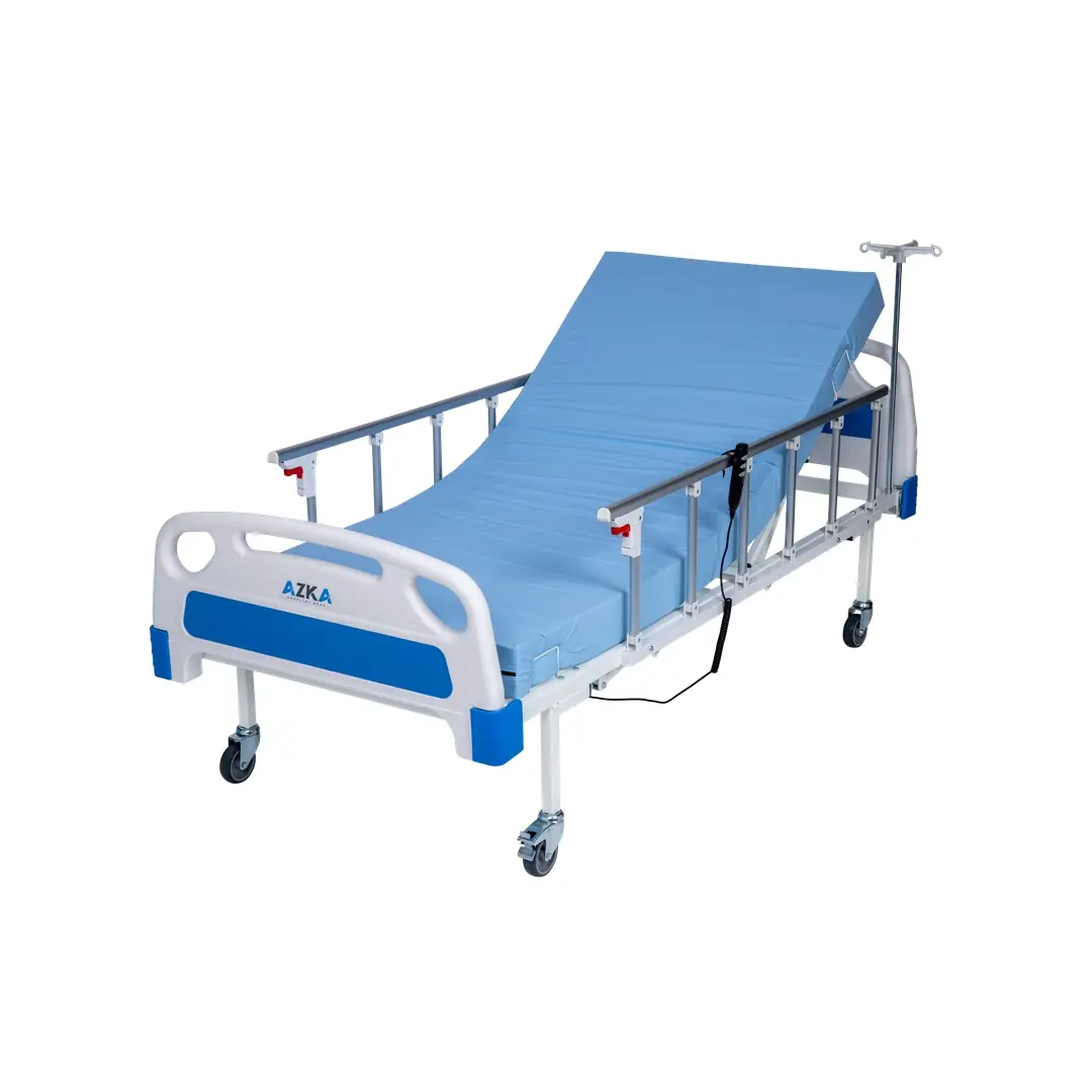 AZKA DE04 Dual Motorlu Alümi̇nyum Korkuluklu Ekonomi̇k Hasta Karyolası