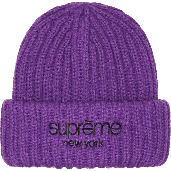 Supreme Classic Logo Chunky Ribbed Beanie