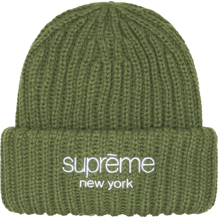 Supreme Classic Logo Chunky Ribbed Beanie