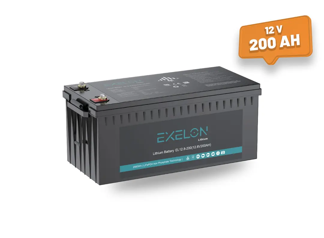EXELON LİTYUM AKÜ 12 V 200 Ah | Alven Solar Market