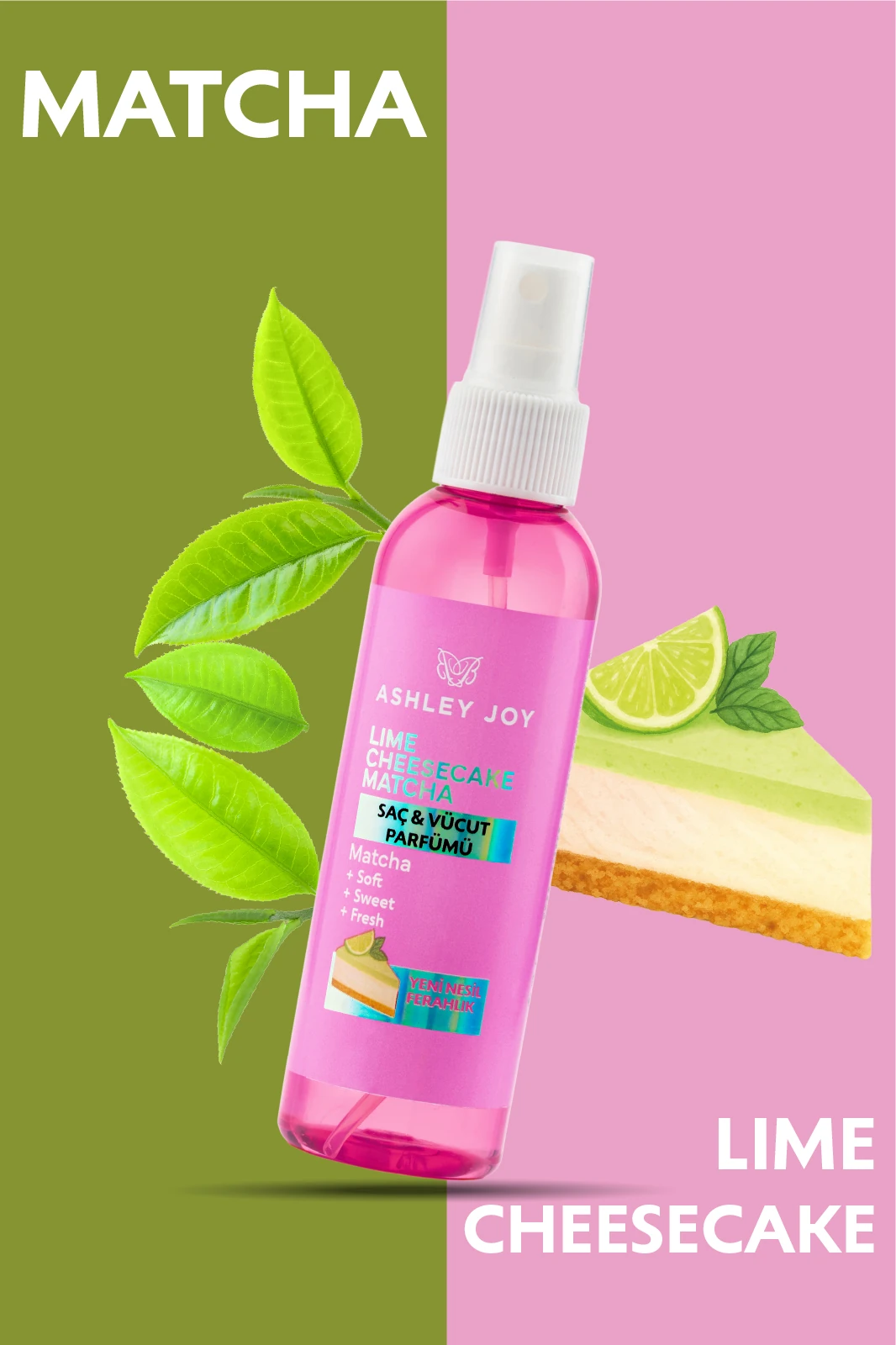 Ashley Joy Limecheesecake Matcha Gloss Saç Ve Vücut Parfümü 150 ML