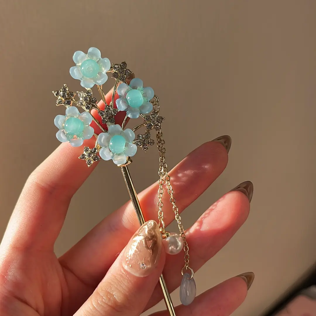Blue Spring Hairpin | Bonte Jewelry