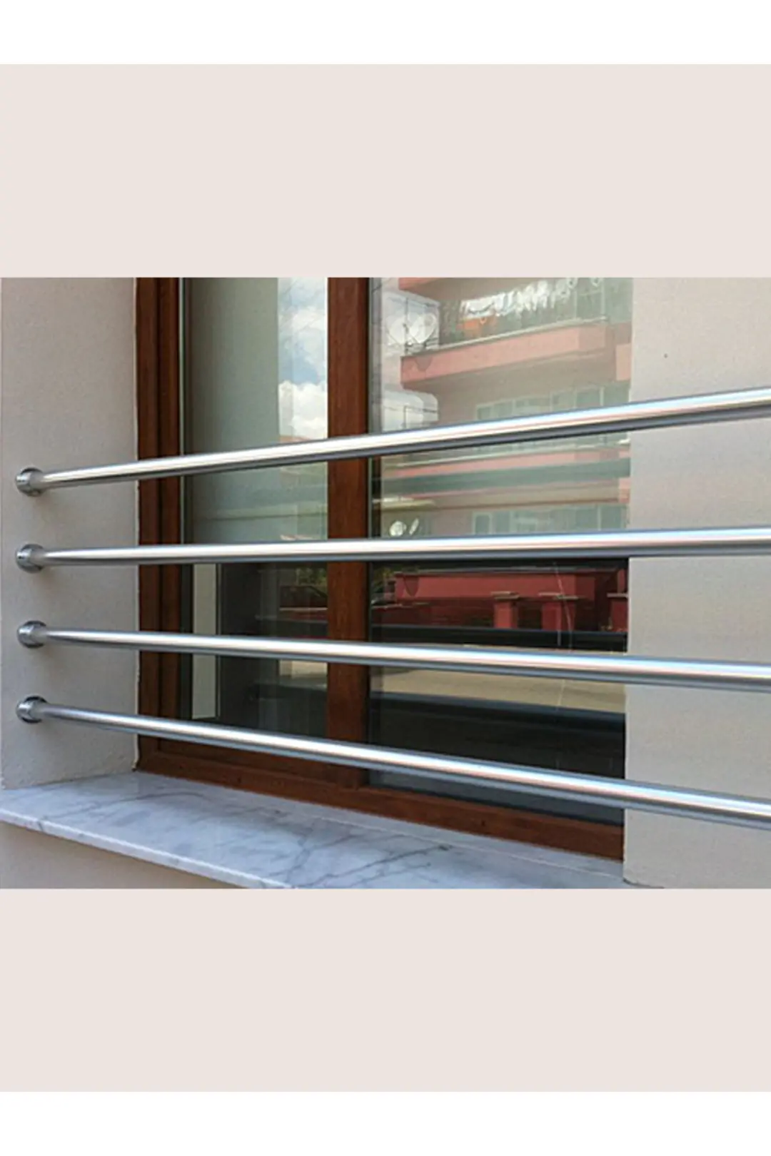 Aluminum Window Railing Child Safety Railing French Window 100c