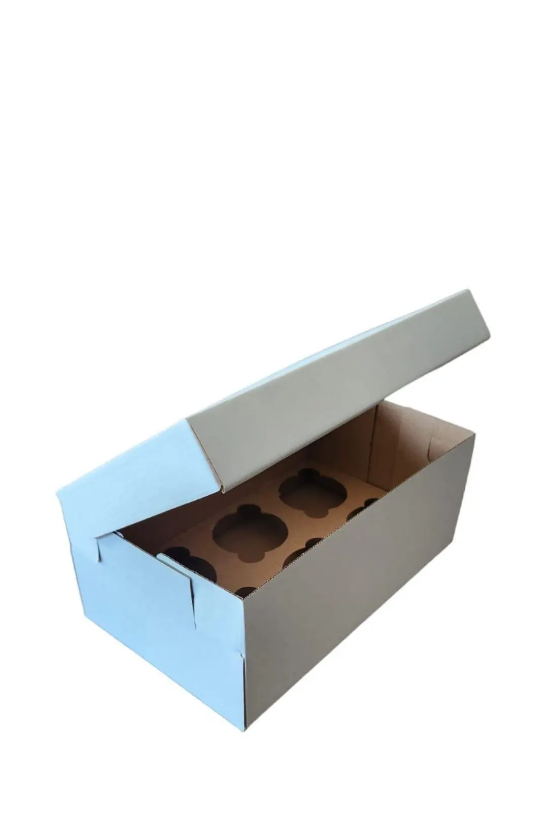 Cupcake Kutusu 6 Pencereli Beyaz