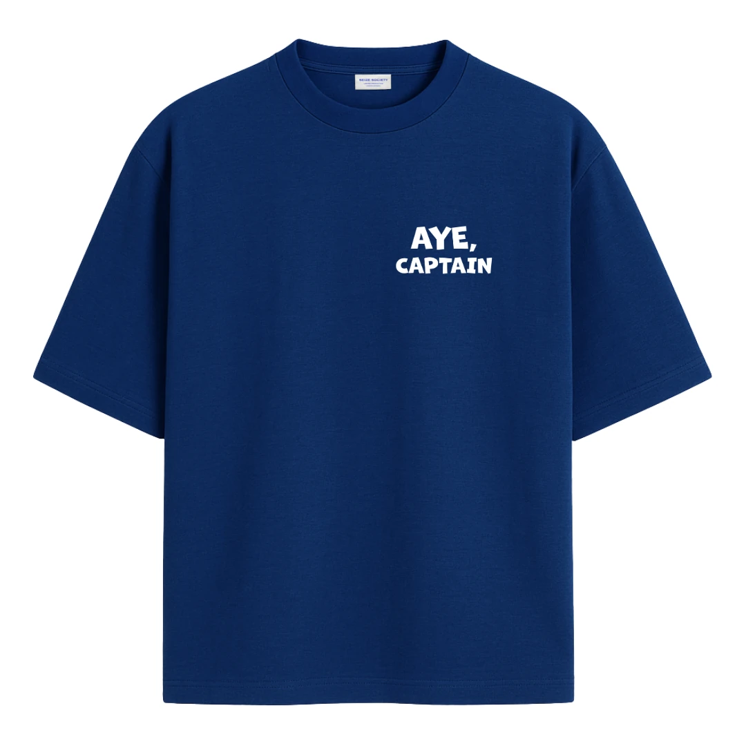 Aye Captain Indigo Tişört - Seize Society