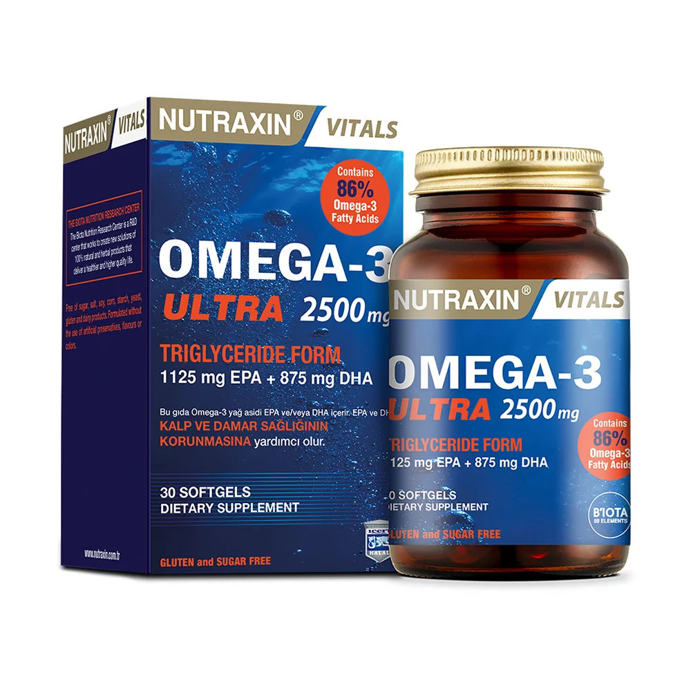 NUTRAXIN OMEGA-3 ULTRA 2500 MG 30 SOFTGELS