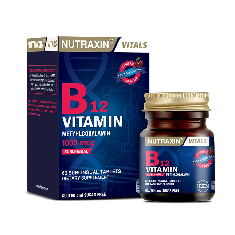 NUTRAXIN B12 VİTAMİN 60 DİLALTI TABLET