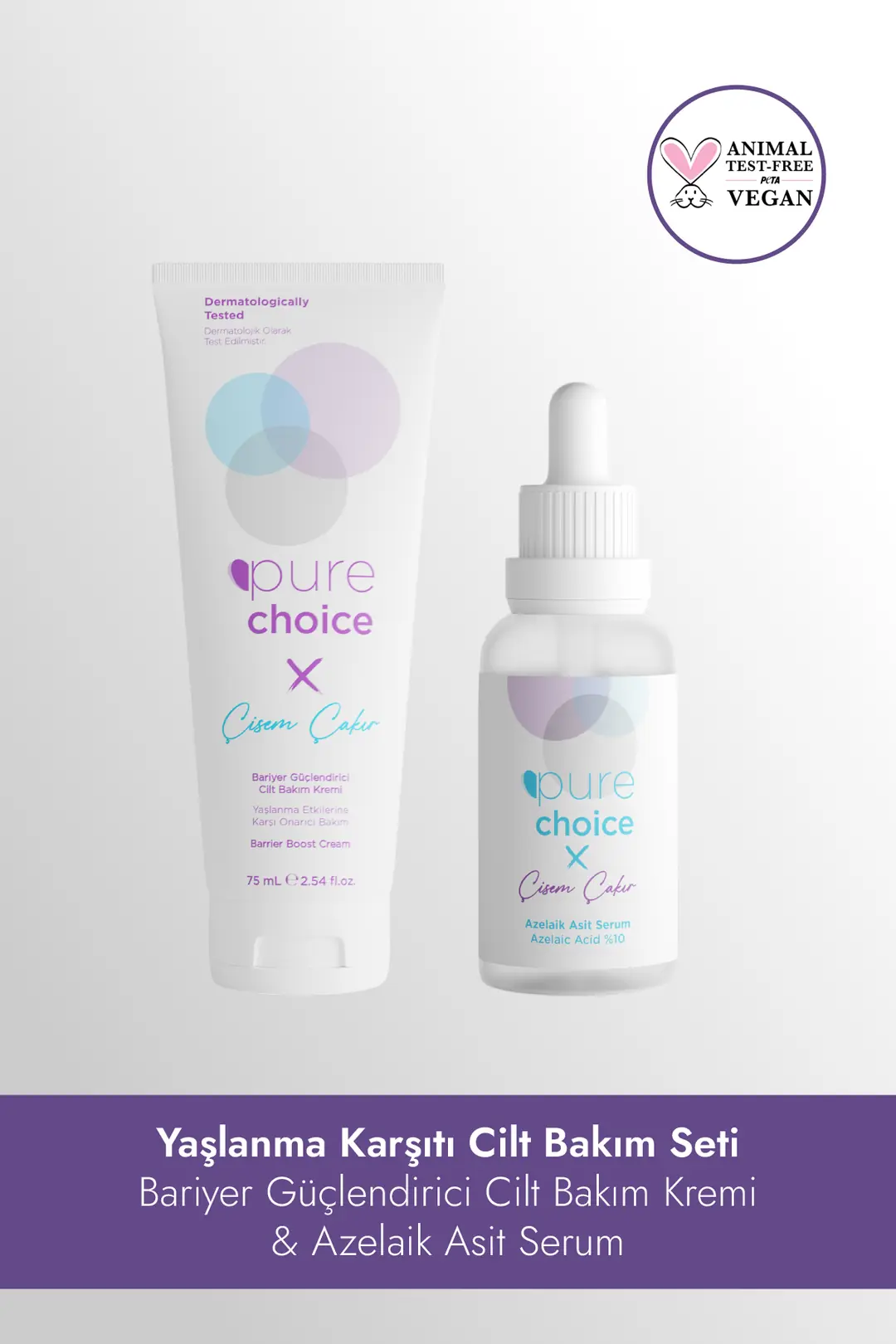 Pure Choice x Çisem Çakır - Yaşlanma Karşıtı Cilt Bakım Seti