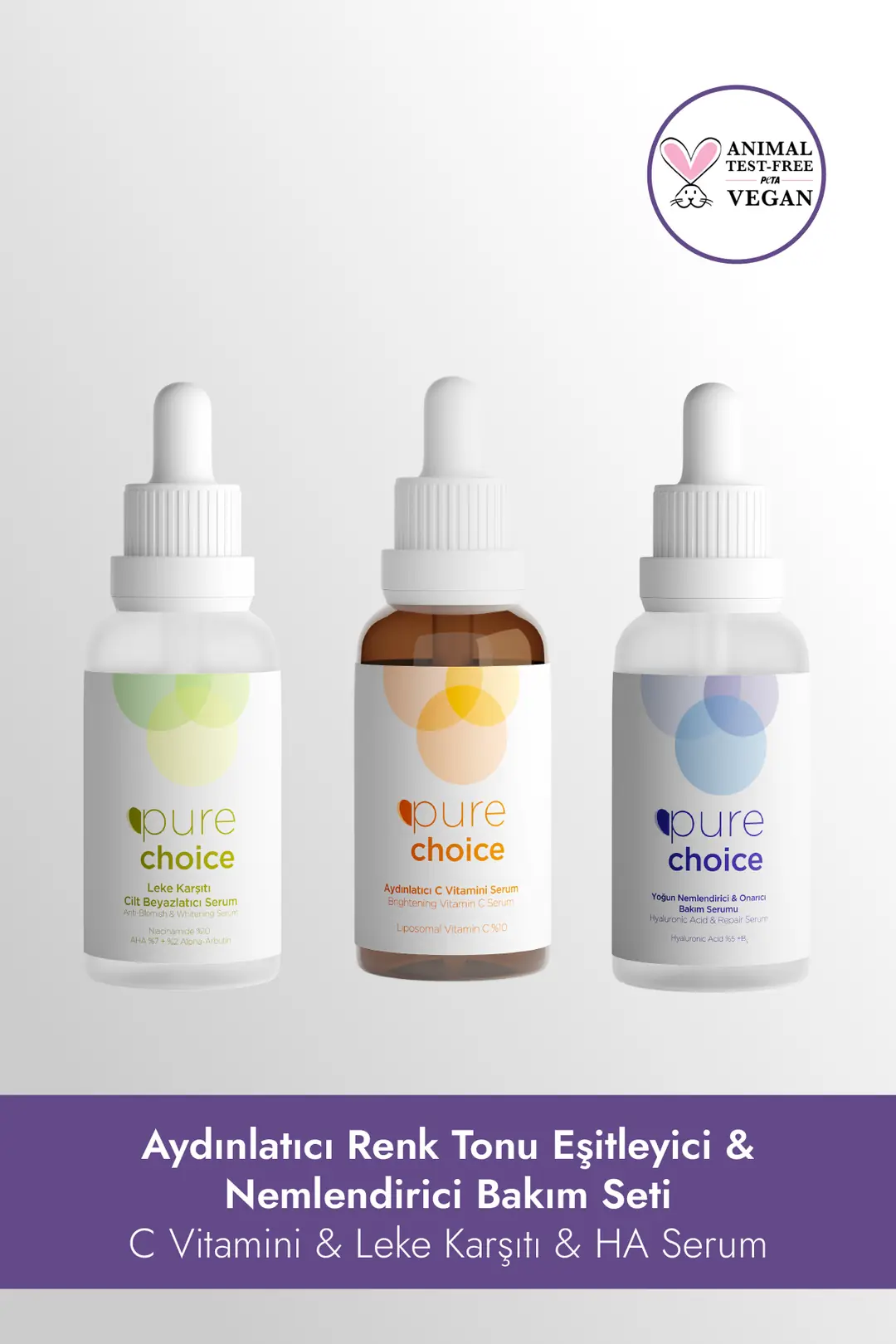 Aydınlatıcı, Renk Tonu Eşitleyici ve Nemlendirici Bakım Seti