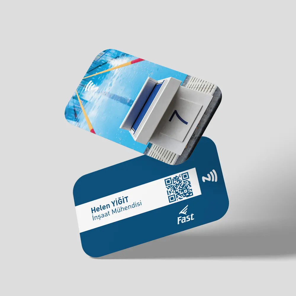 Fast Dijital Kartvizit Yüzme - Fast Card