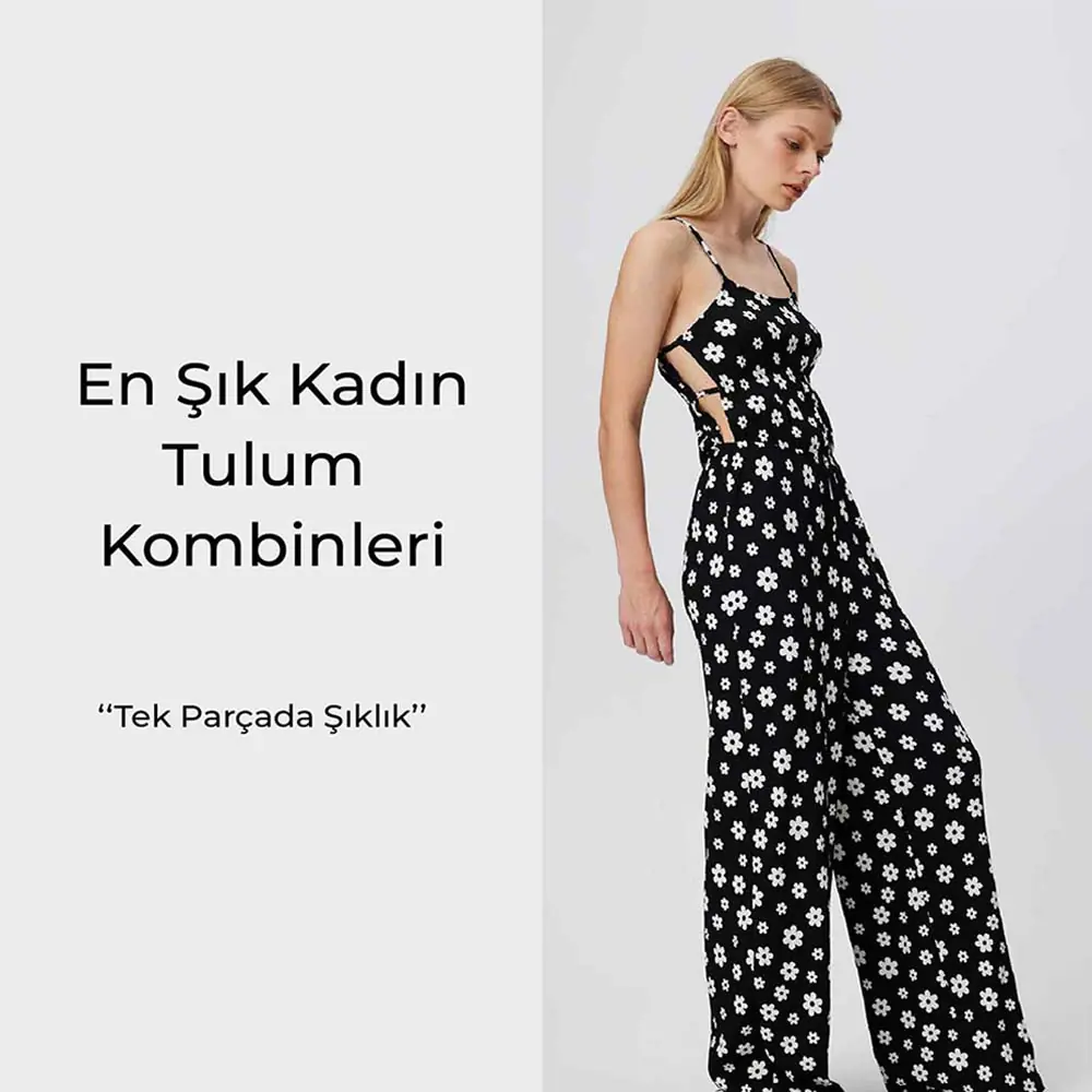 En Şık Kadın Tulum Kombinleri