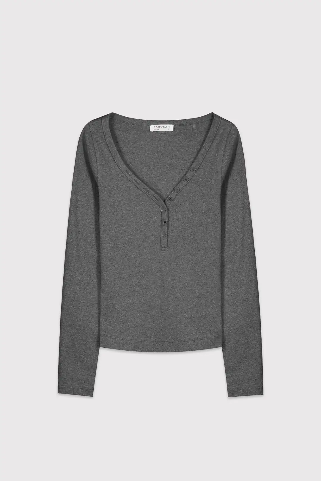 Düğmeli Patlı Uzun Kollu Üst