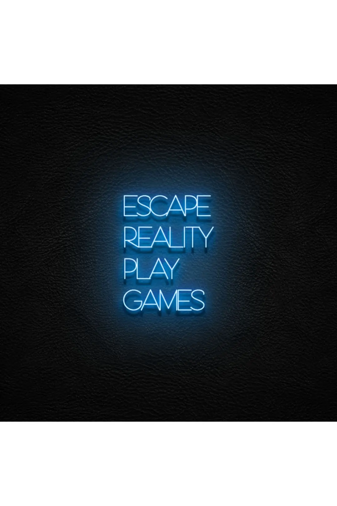 Escape Reality Play Games Neon Led Tabela Dekoratif Aydınlatma
