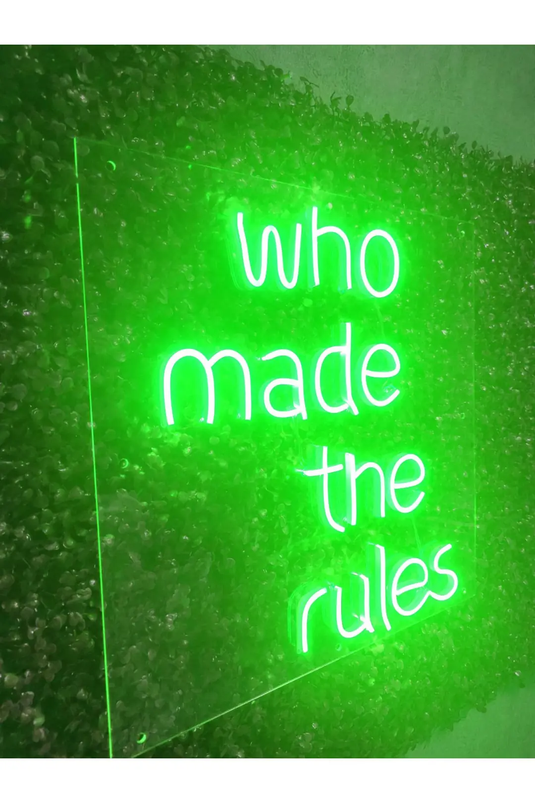 Who made the rules neon yazı led tabela