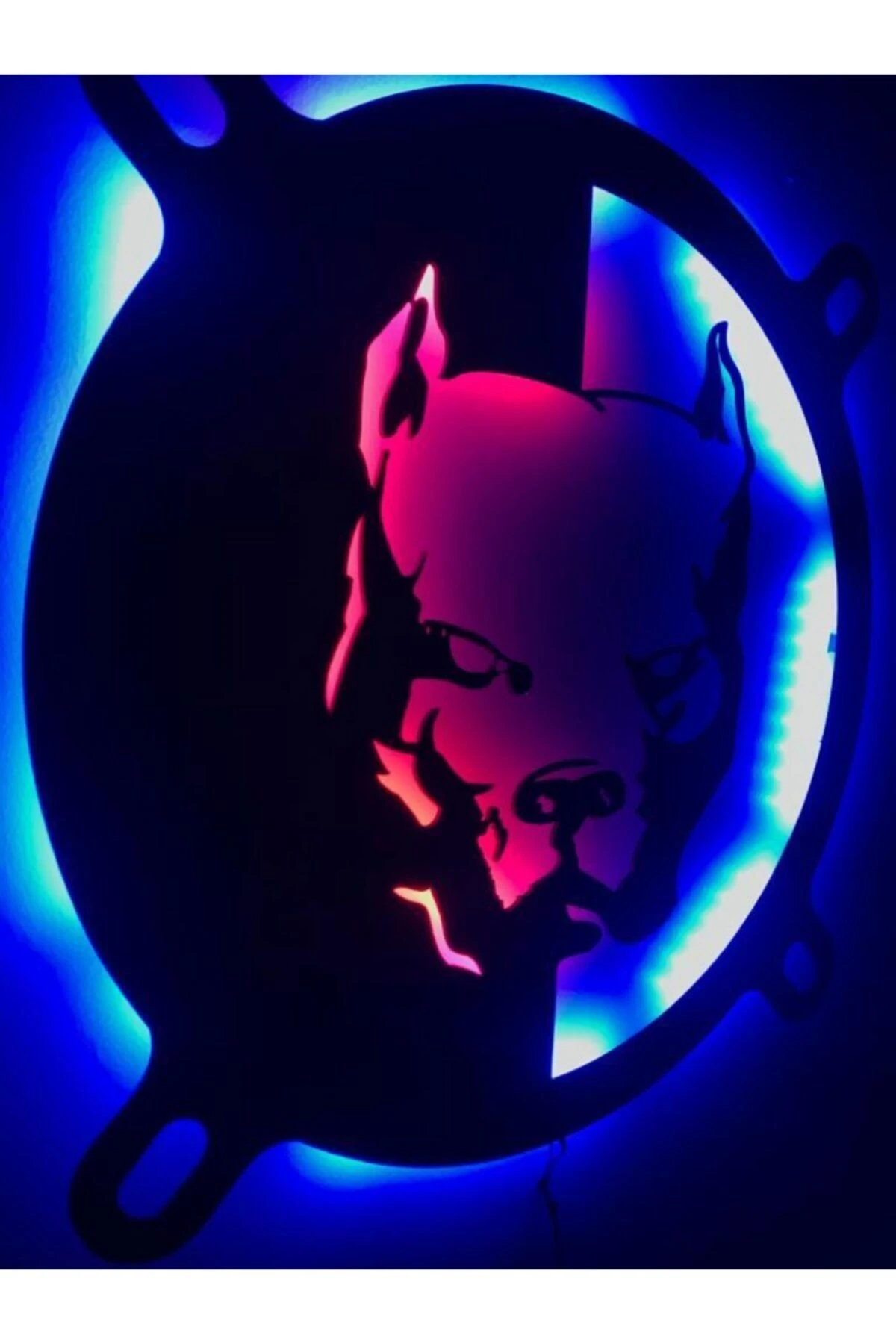 Pitbull Led Işıklı Tablo