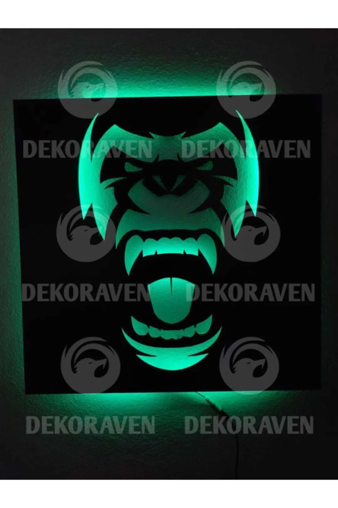 King Kong Led Işıklı Tablo