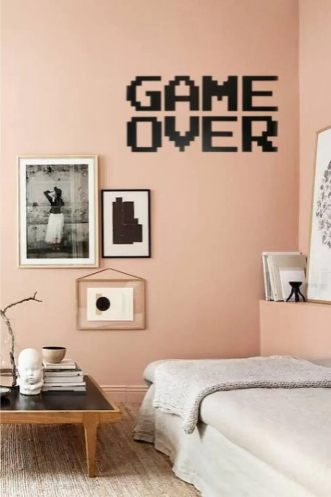 Game Over Ahşap Yazı Tablo(her Harf 10x10cm)