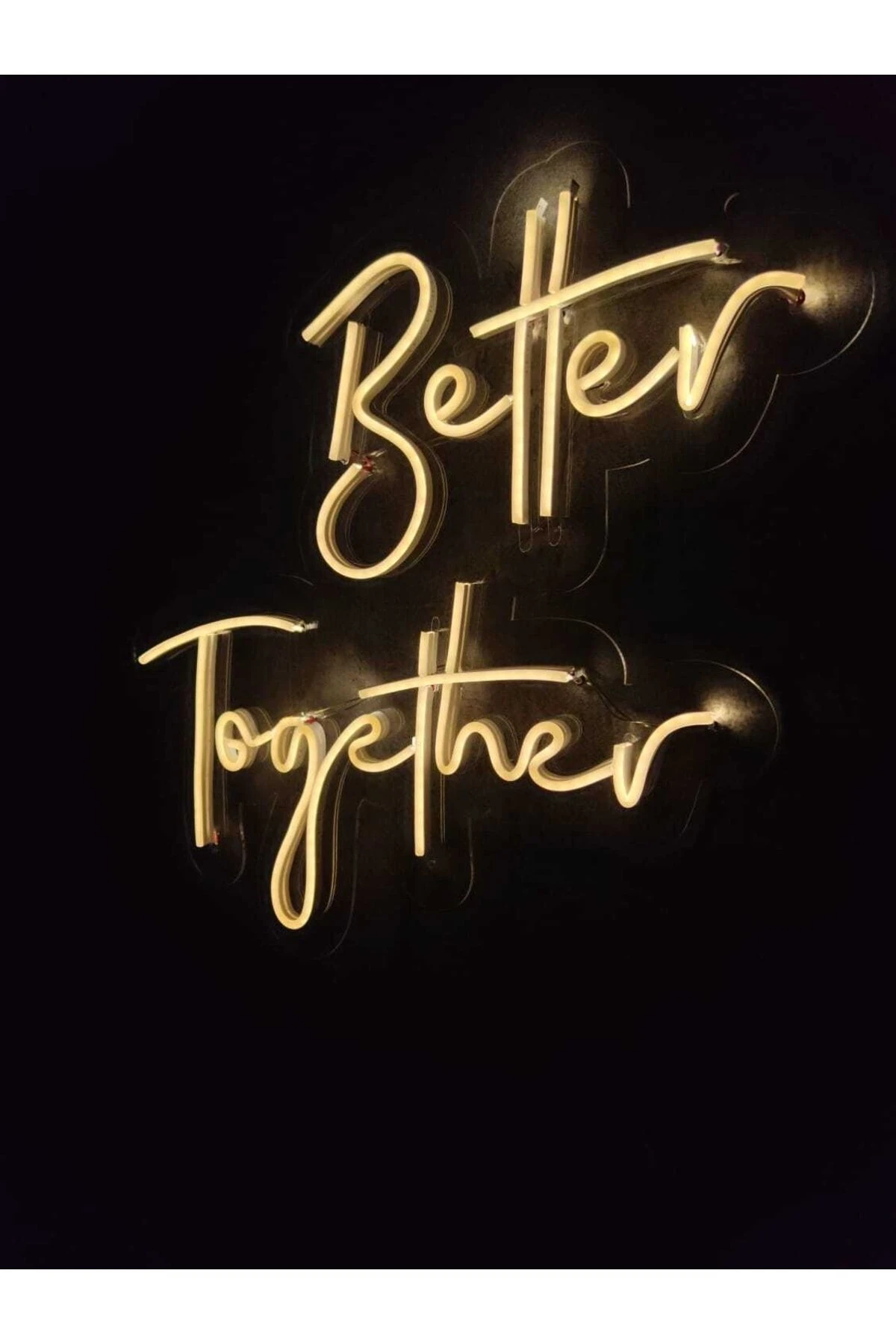 Better Together Neon Tabela Neon Yazı Söz Nişan Organizasyon Neon Arka