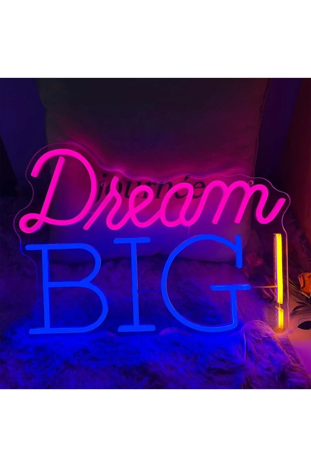 Dream Big Neon Tabela Neon Yazı Dekoratif Aydınlatma