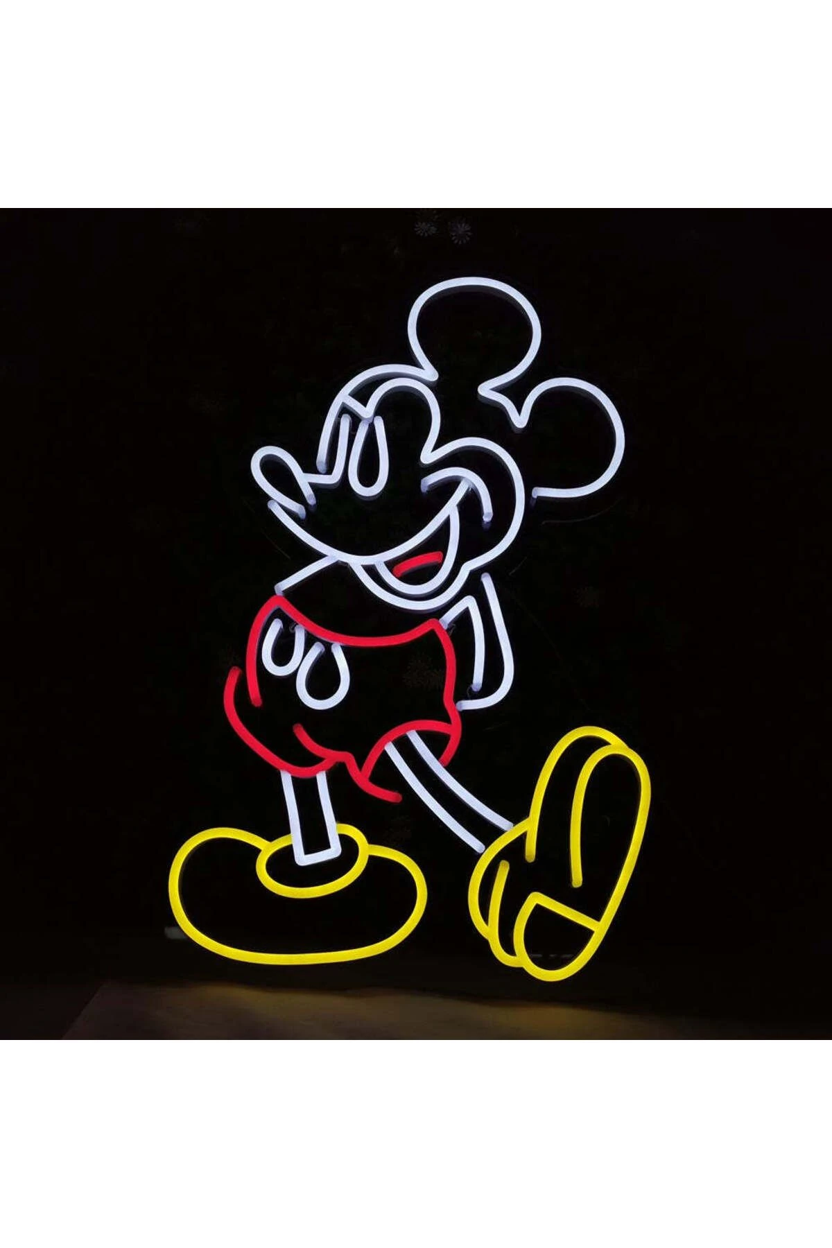 Mickey Mouse Neon Led Tabela Dekoratif Aydınlatma