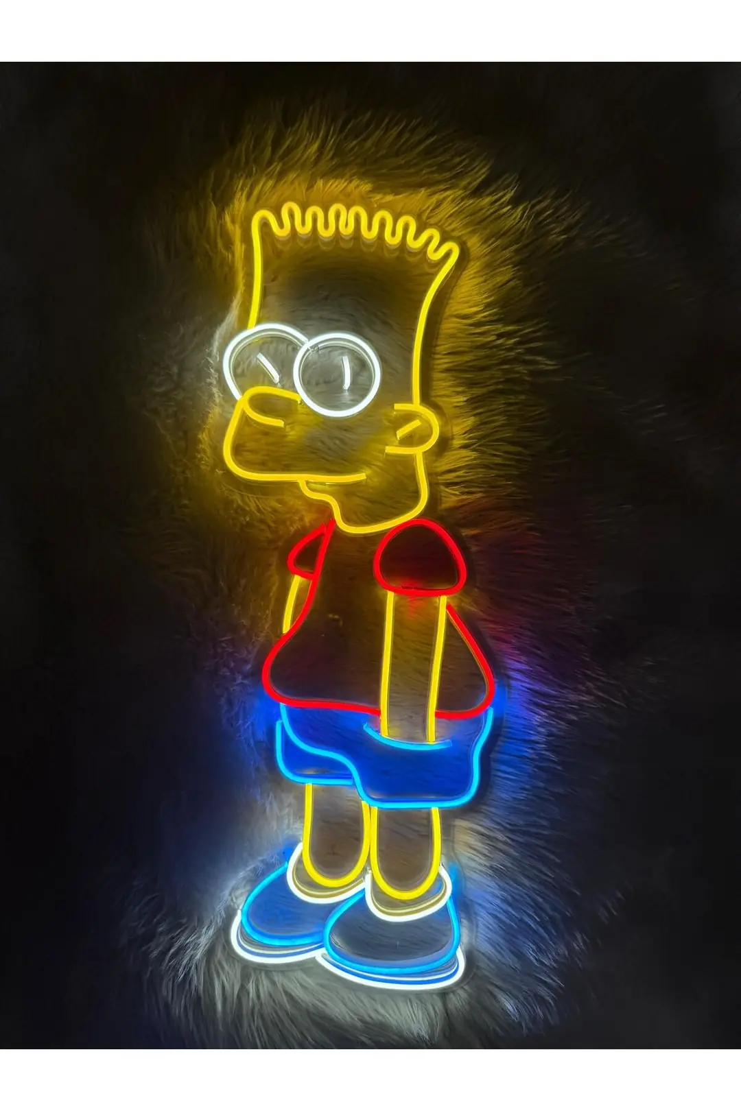 Simpson Neon Led Tabela Dekoratif Aydınlatma