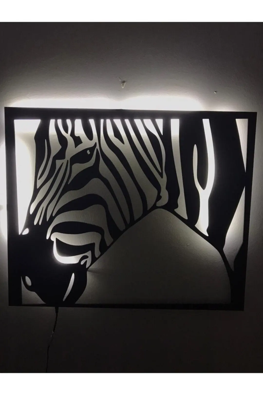Zebra Led Işıklı Tablo