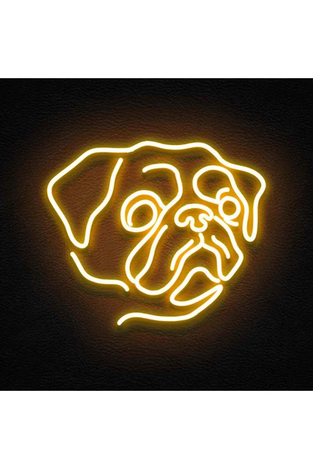 Pug Neon Led Tabela Dekoratif Aydınlatma