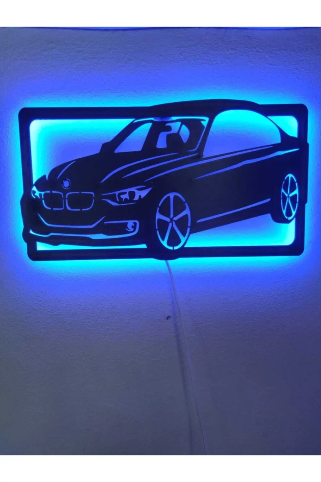 Bmw Araba Led Işıklı Tablo