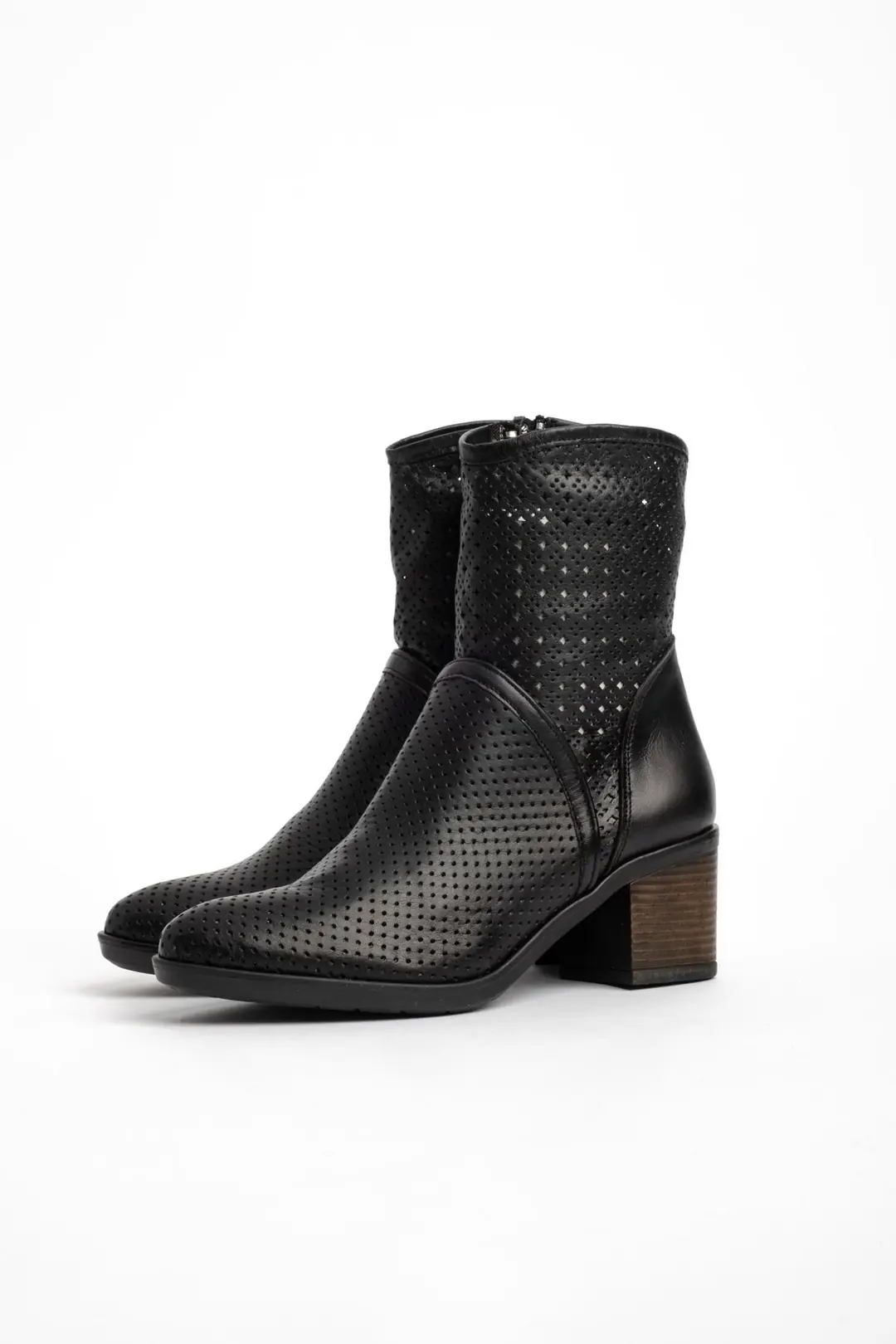 Merry Delikli Hakiki Deri Yazlık Kaıdn Topuklu Bot B3038