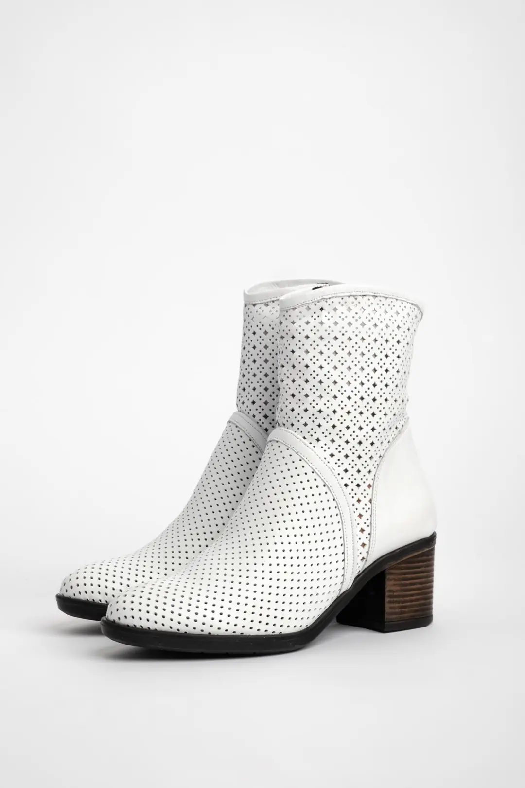 Merry Delikli Hakiki Deri Yazlık Kaıdn Topuklu Bot B3038