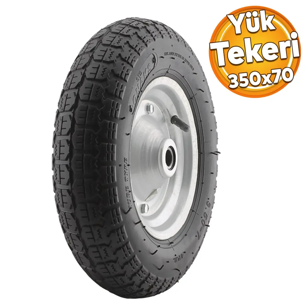 Onaks El Arabası Yük Taşıma Tekeri Bilyeli Rulmanlı Havalı Dubleks ...