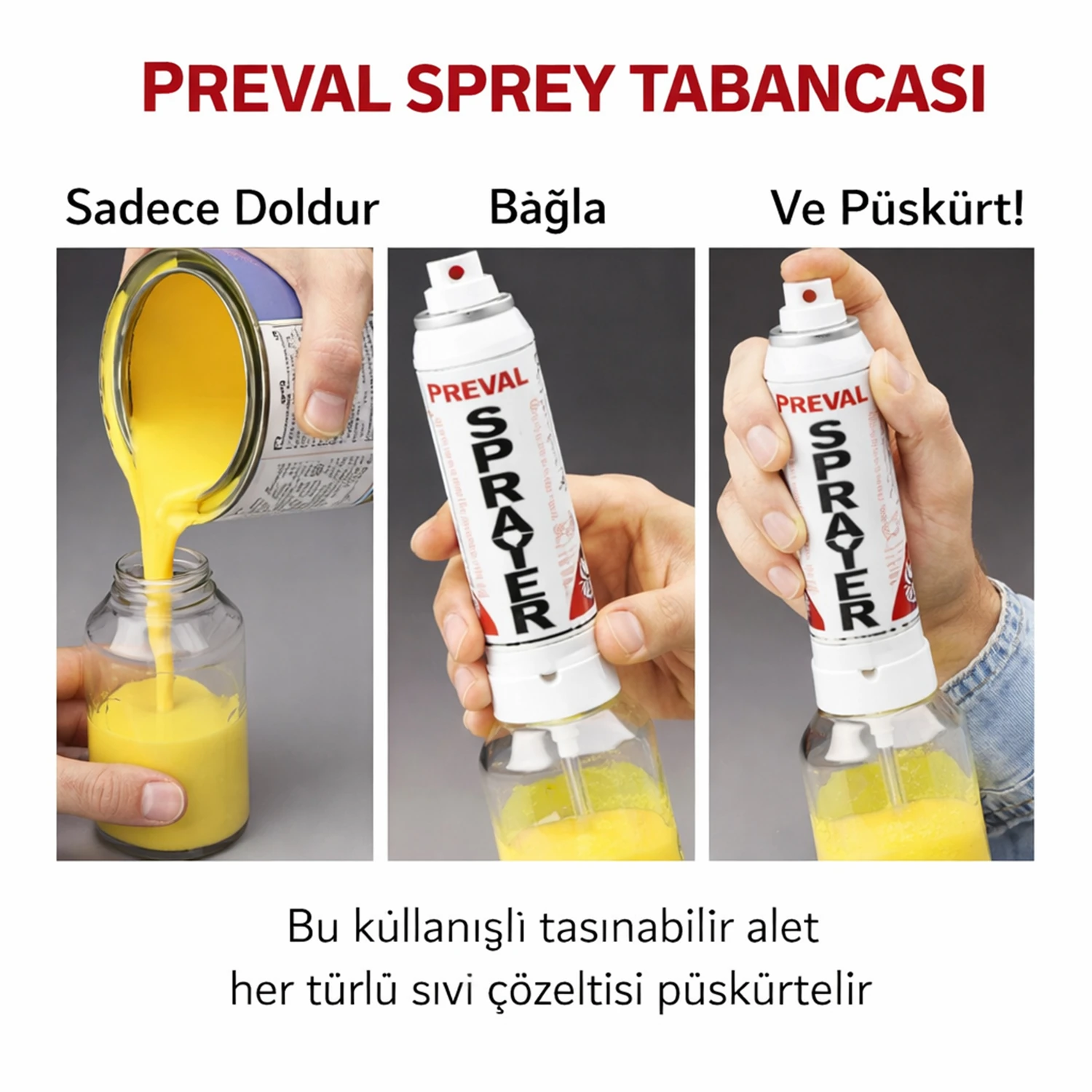 Preval Sprey 55 gr Kullanıma Hazır Sıkıştırılmış Hava Boya Hazneli ...