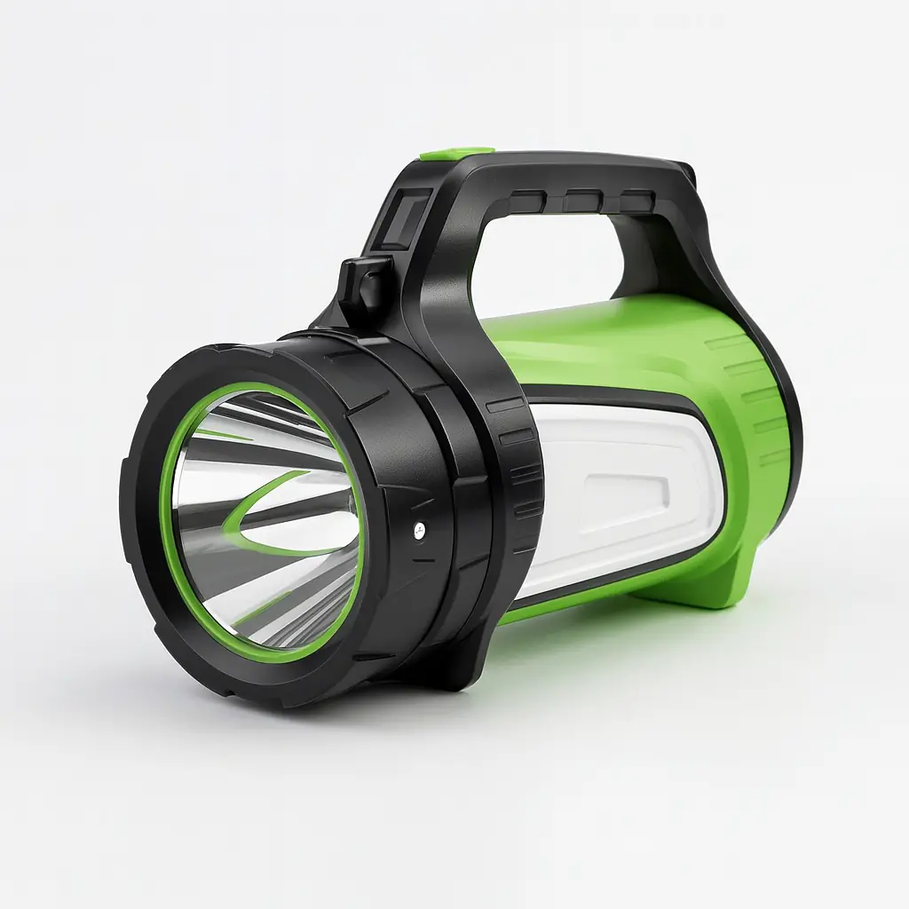 1200 Lümen 8W Şarjlı Kamp Led Feneri Güçlü El Lambası 6000 mAh 3 Işık ...