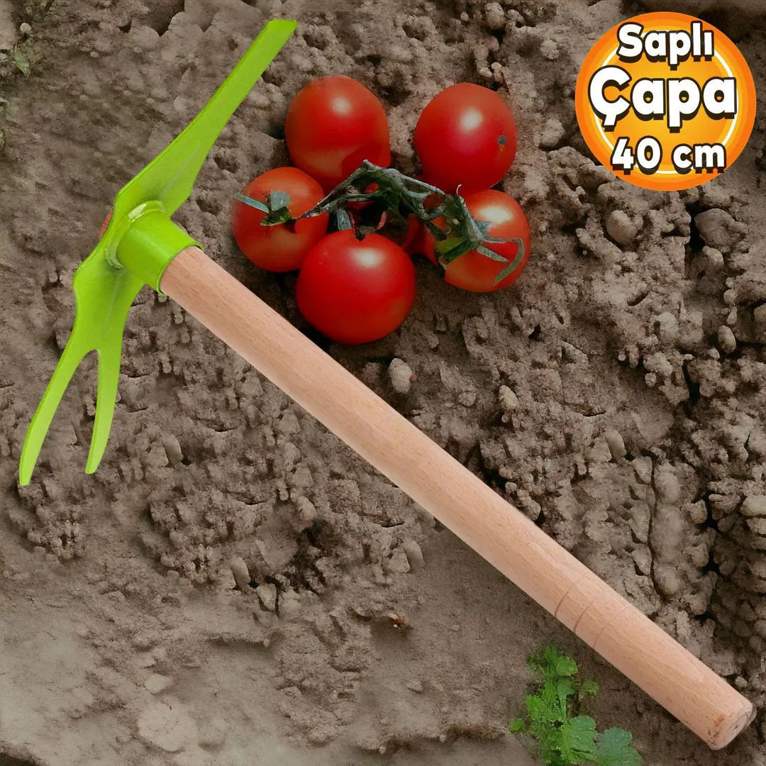 Eltos Çapa Bahçe Çapası Saplı Büyük Tarla Çapası 40 cm Ec018- Badem10