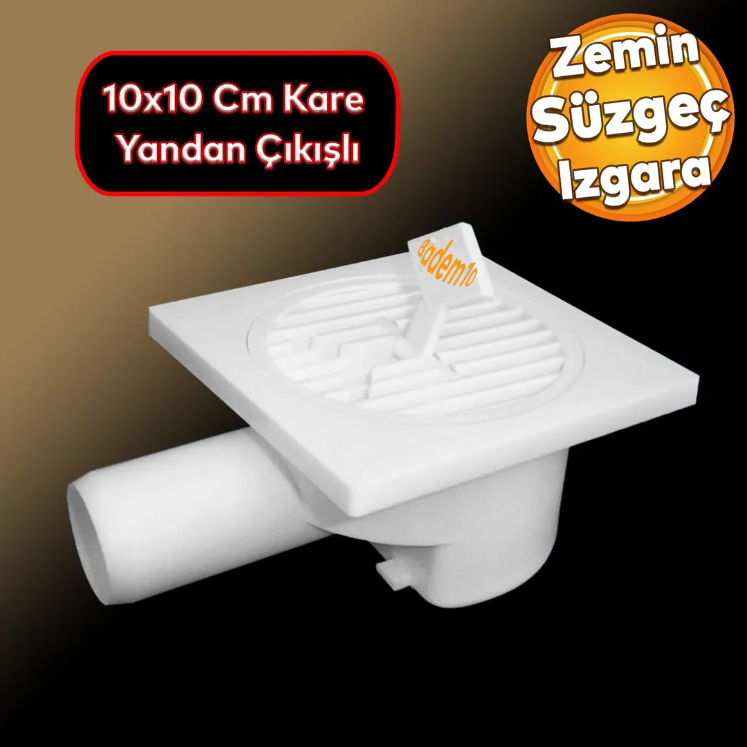 Yer Süzgeci Banyo Izgara Lavabo Pis Su Gideri Kapak Kapağı Yandan ...