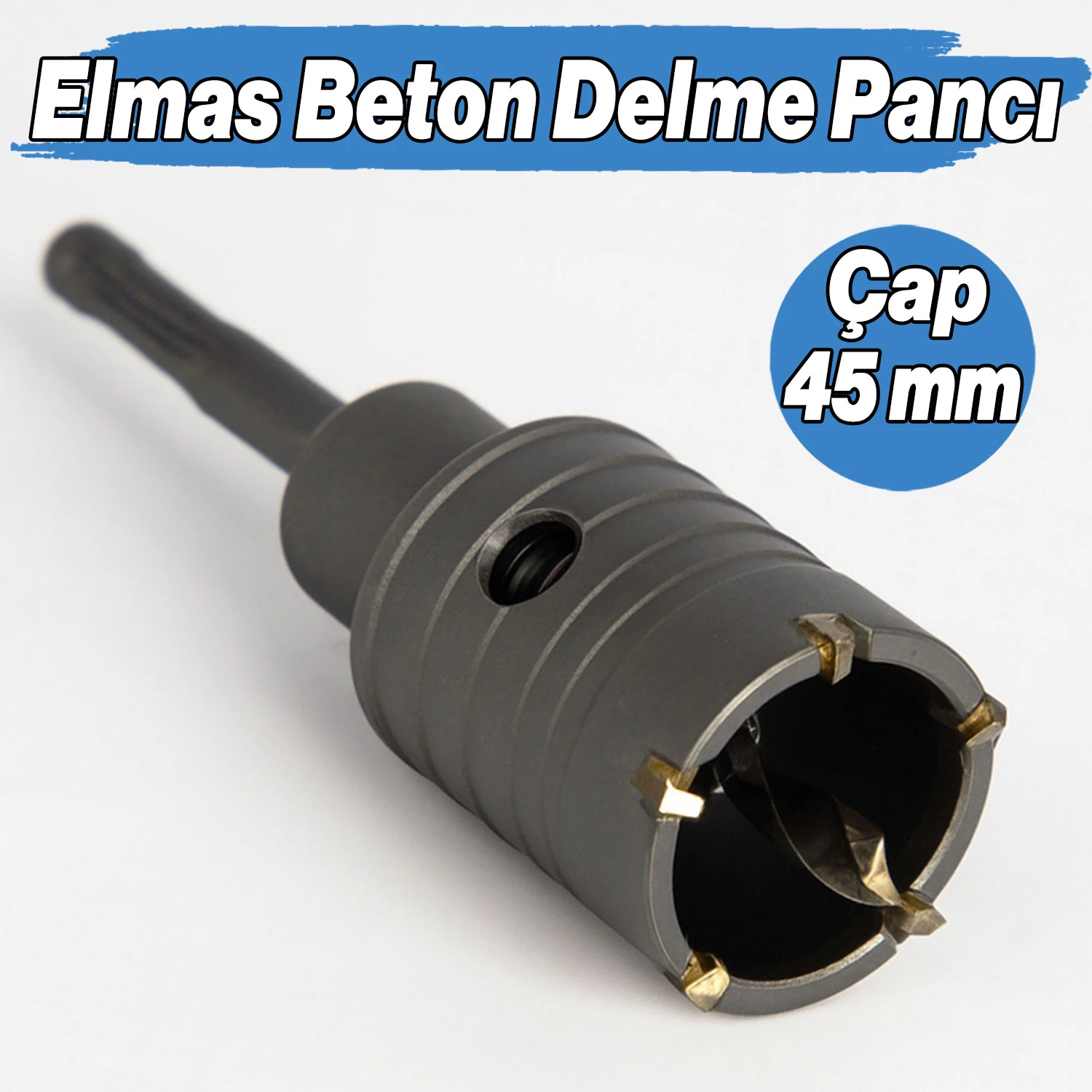 SDS Elmas Beton Delme Pançı 45MM Güçlü Kesim Performansı Beton Duvar ...