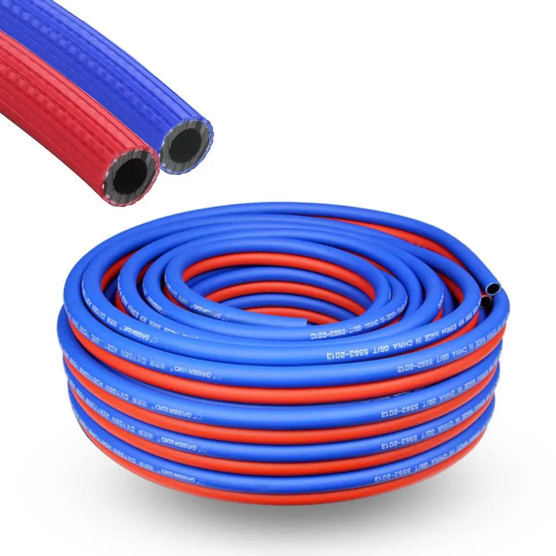 Çelik Oksijen Hava Hortumu 8 mm Çiftli Twin Termo Hortum- Badem10