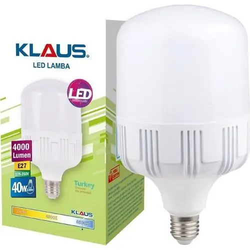 Klaus 40W Torch Ampul Tasarruflu Led Lamba Beyaz- Badem10