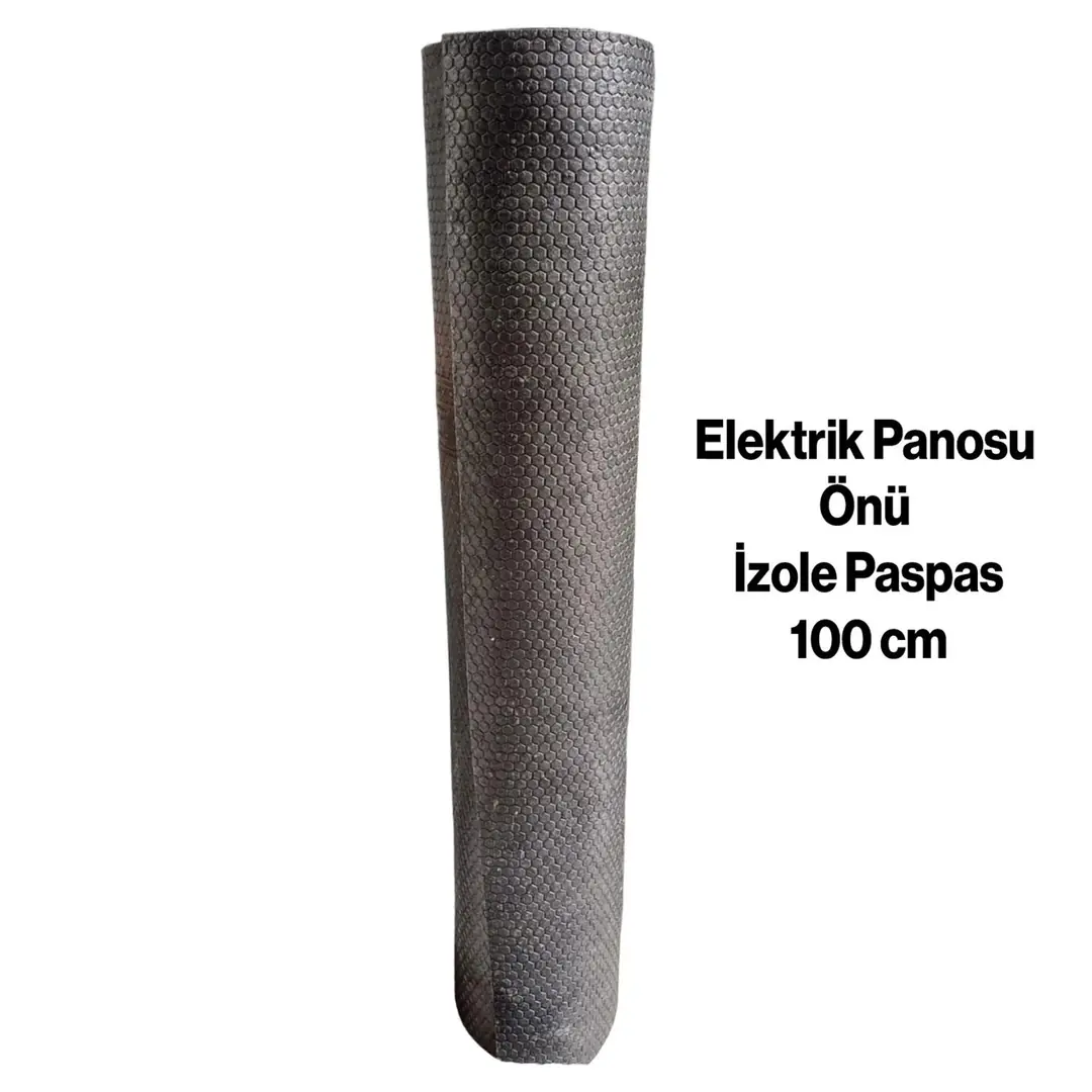 Siyah Elektrikçi Paspası İzole Halı Yalıtkan Paspas Elektrik Panosu Önü ...