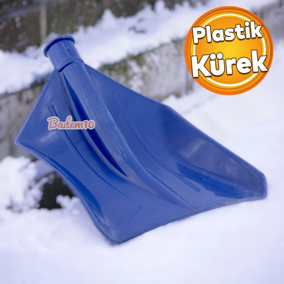 Plastik Faryap Kar Küreme Küreği 29x30 cm Kürek Ahır Gübre Hayvan Pisliği Temizleme Mavi Renk ...