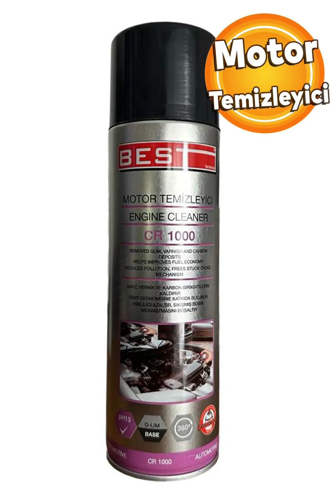 Best CR-1000 Motor Temizleyici Sprey 500 ml- Badem10