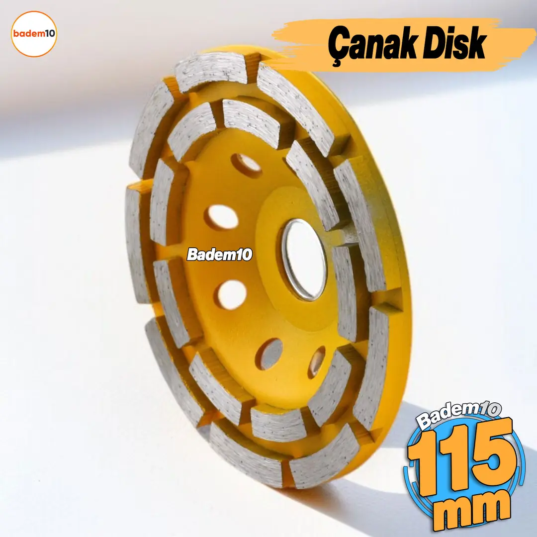 Beton Mermer Granit Taşlama Elmas Çanak Disk Yüzey Silme Temizleme Çift ...